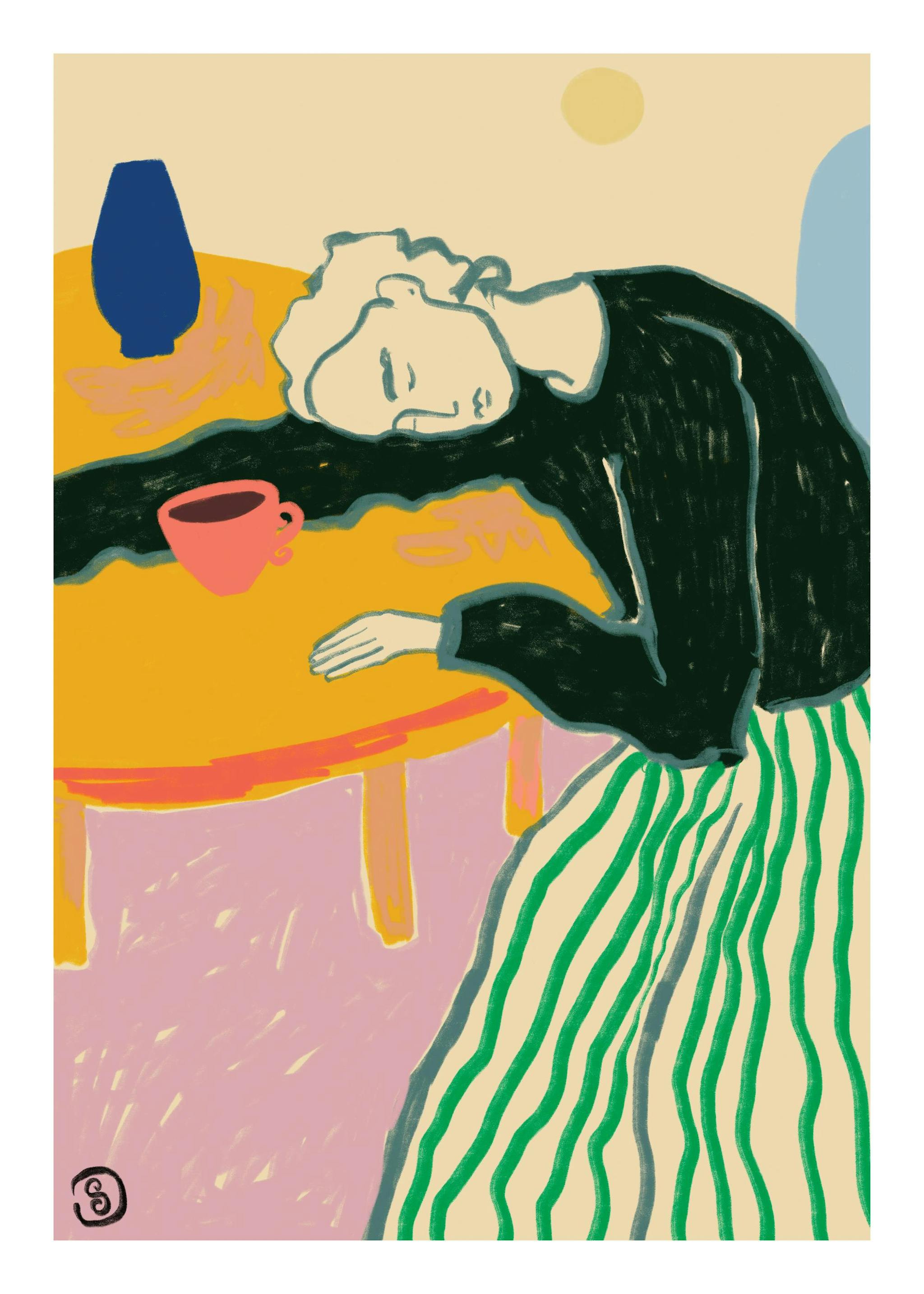 Calm Woman Portrait Poster