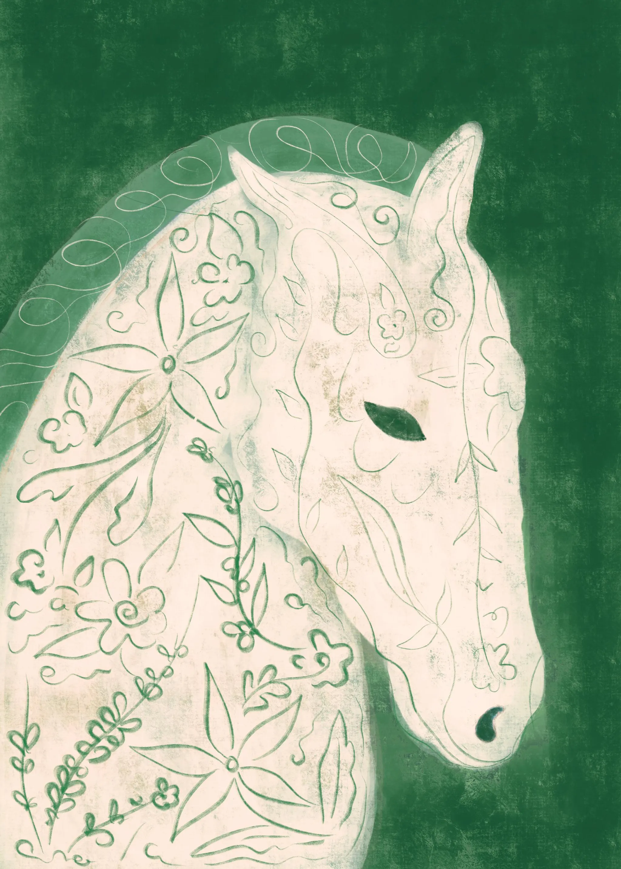 Leo Gestel Three Black Horses Print – Stylish Poster Art