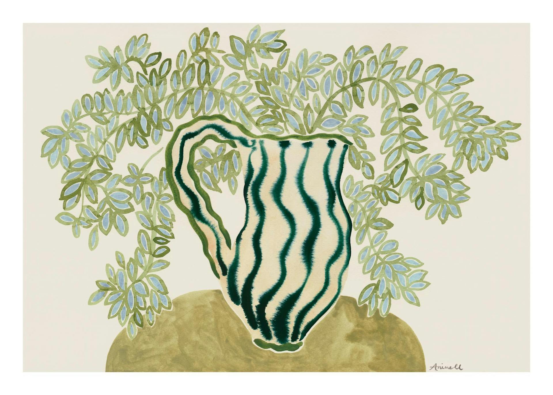 Sylvia Takken - Go Green Print | Abstract Art Poster Print - Desenio