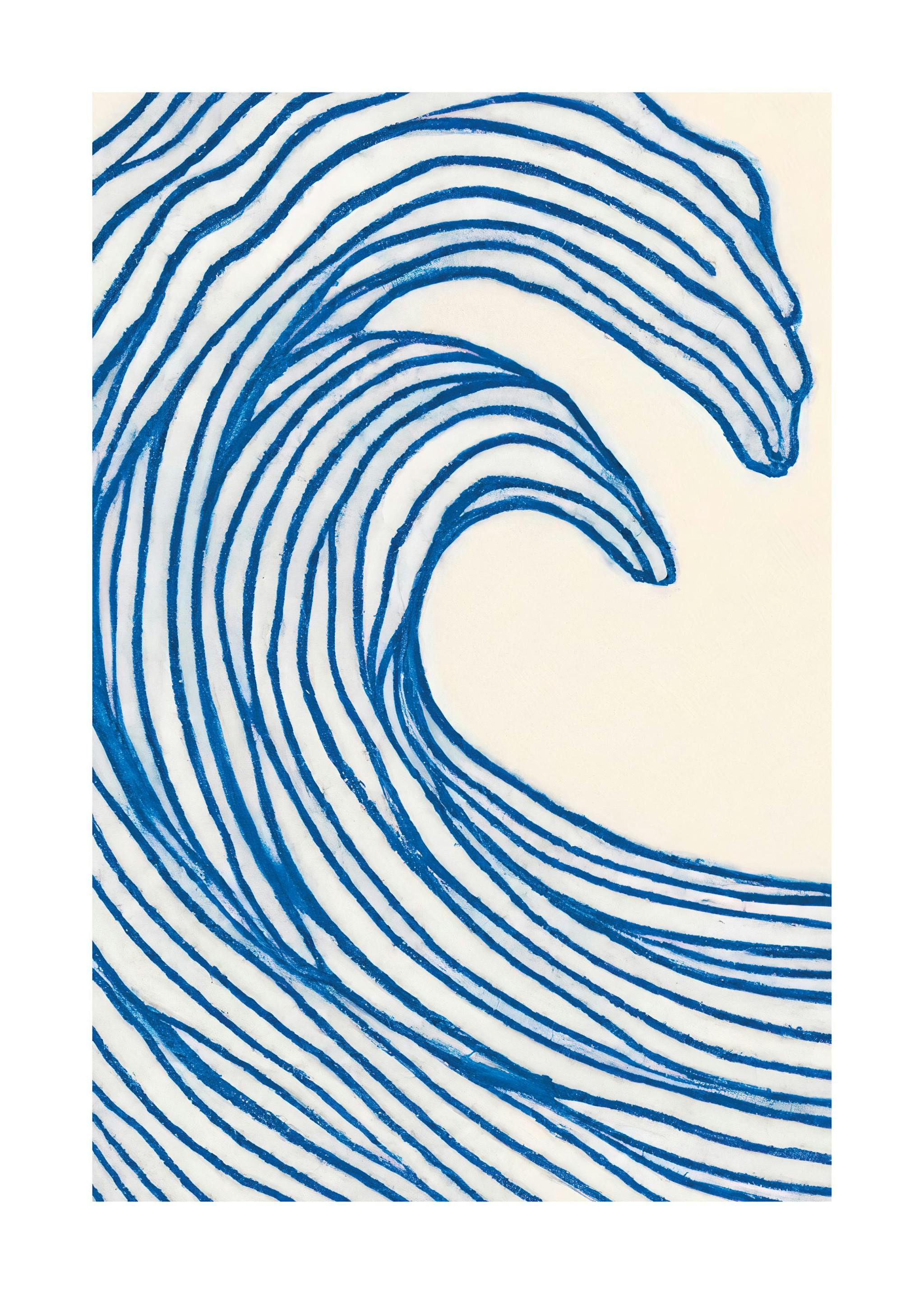 Póster Linocut Seashells – Lámina de conchas marinas en estilo ...
