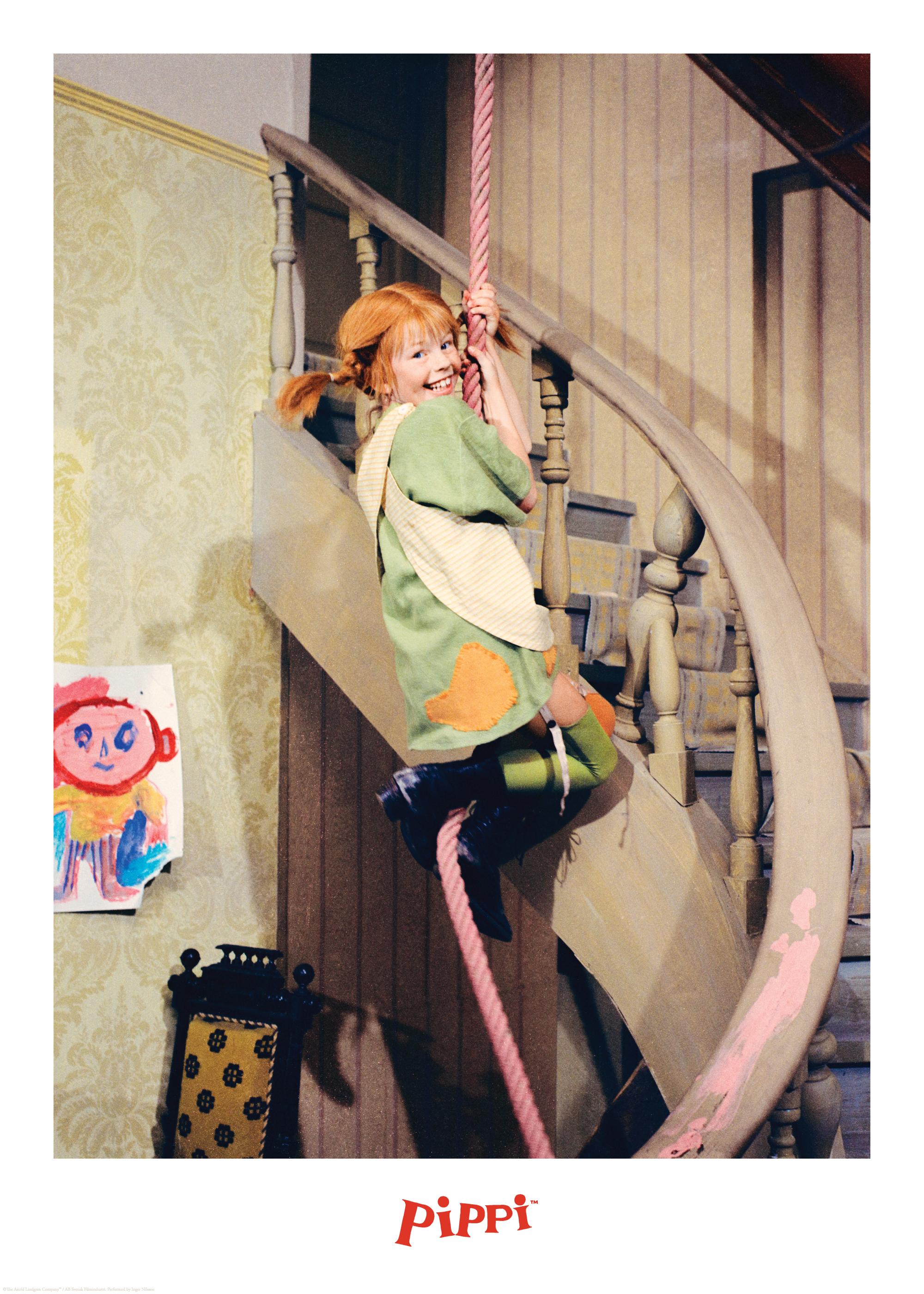 Pippi Longstocking Climbing Print
