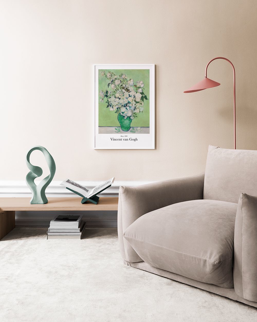 Van Gogh - Roses Poster - Van Gogh white roses - desenio.com