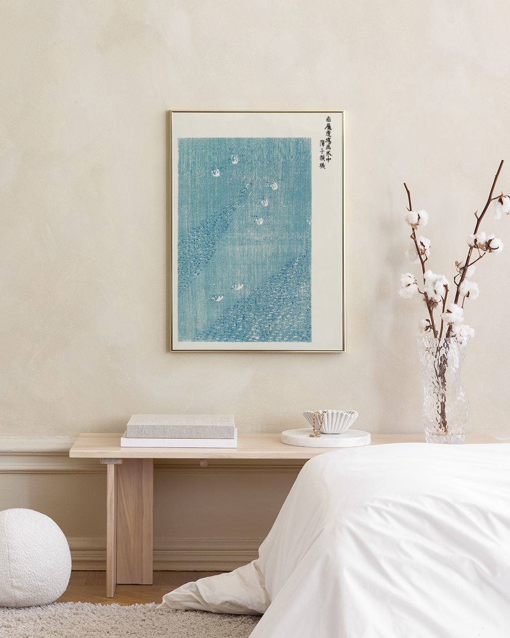 Taguchi Tomoki - Yatsuo no Tsubaki Poster - Blue abstract painting ...