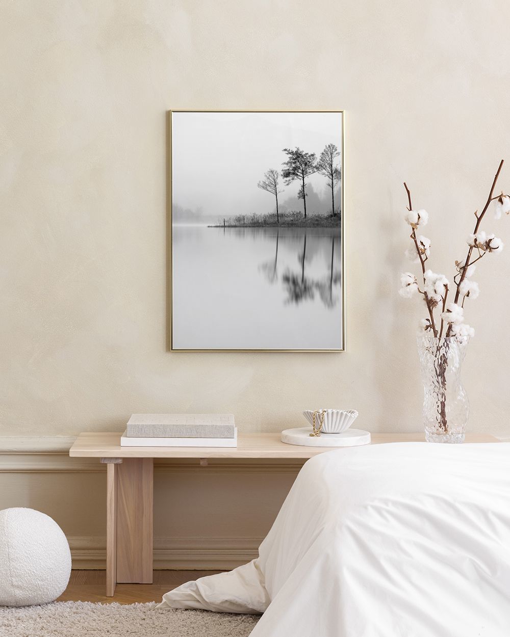 Póster Lago en Blanco y Negro – Fotografía Artística Relajante | Desenio
