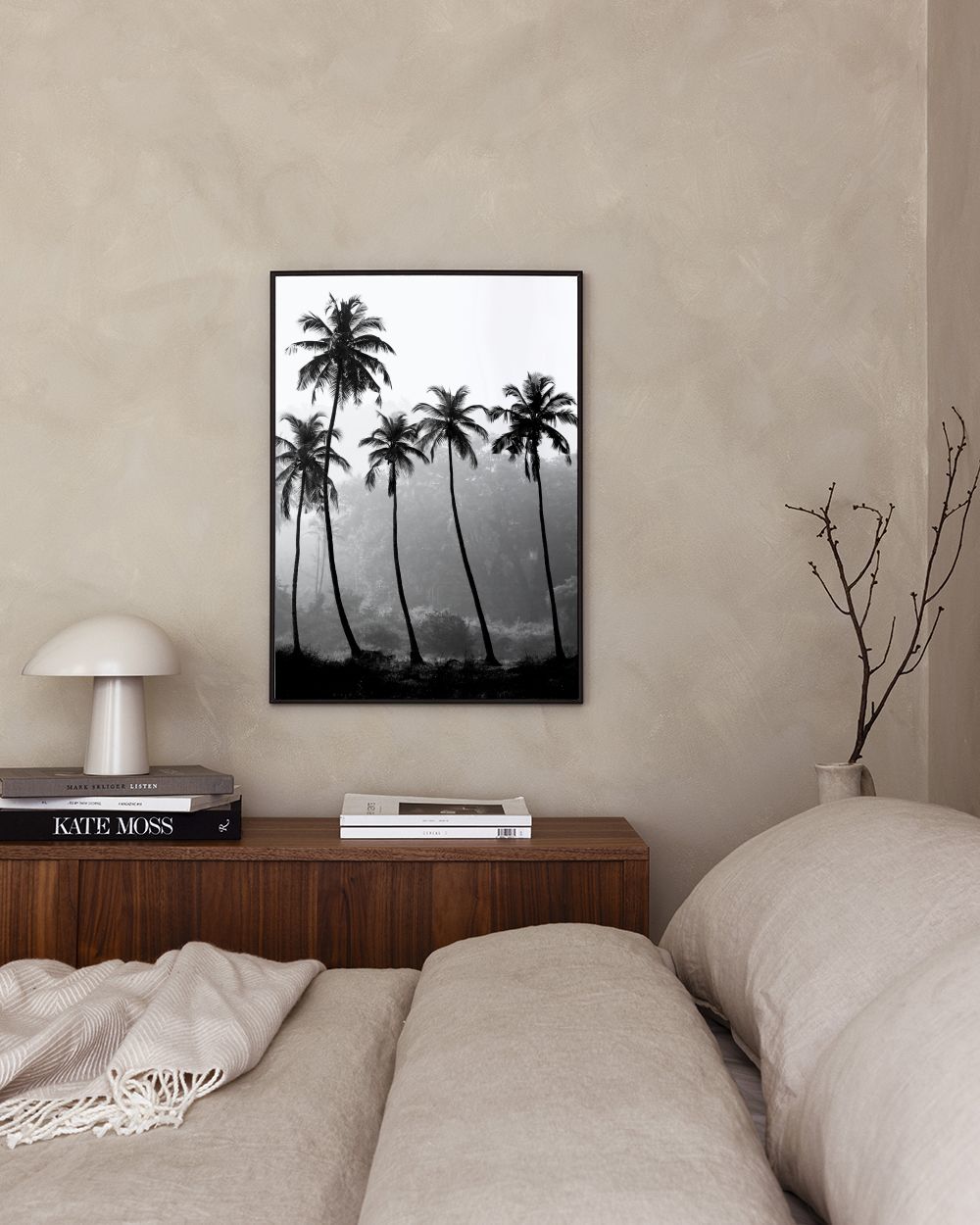 Palm Trees Print - Monochrome Nature Poster | Desenio CA