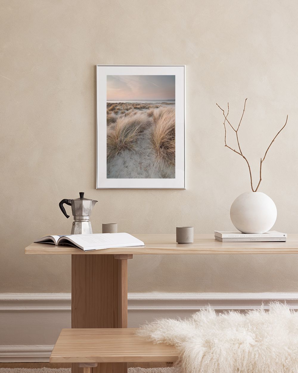 Calm Sand Dunes Print – Nature Poster | Desenio