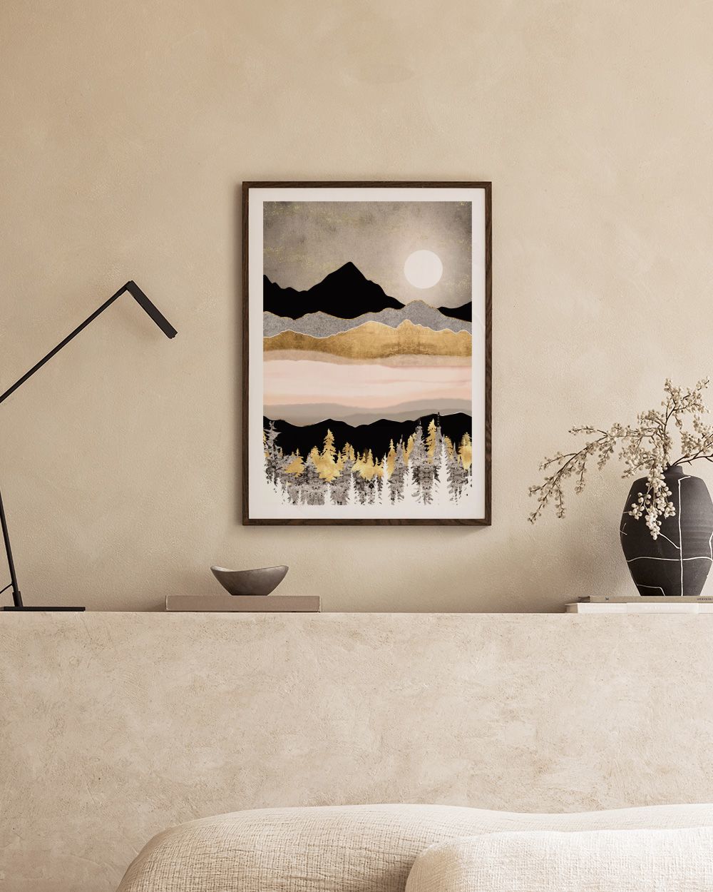 Winter Moon Poster – SpaceFrog Designs | desenio.se