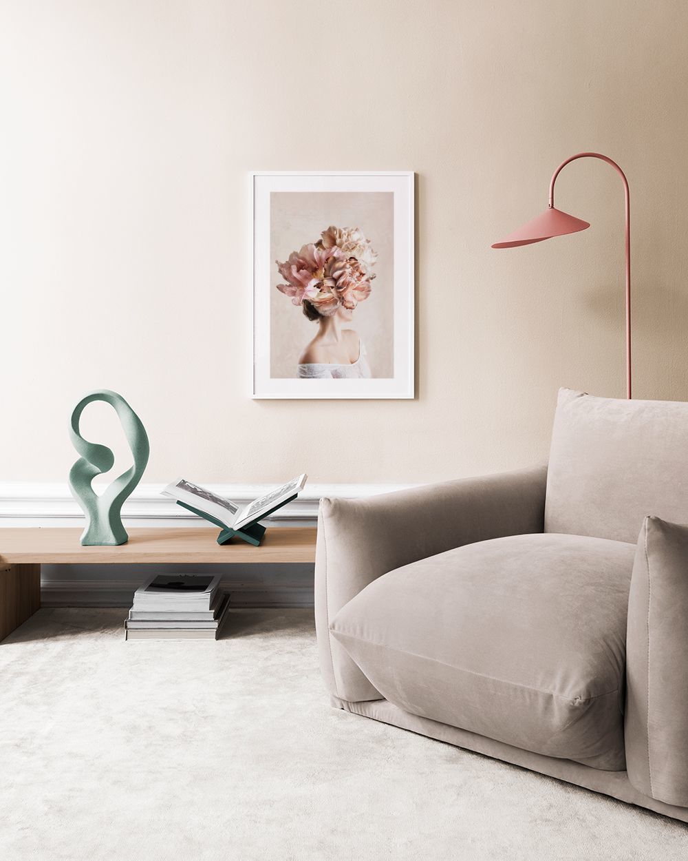 Flower Lady No2 Poster – Romantische bloemenposter | Desenio