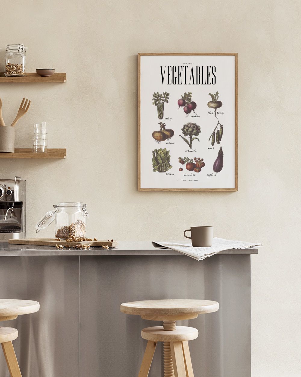 Poster for the kitchen with vegetables | posters and kitchen art ...