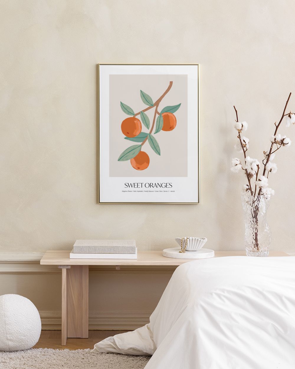 Póster Sweet Oranges – Ilustración de naranjas para cocina | Desenio