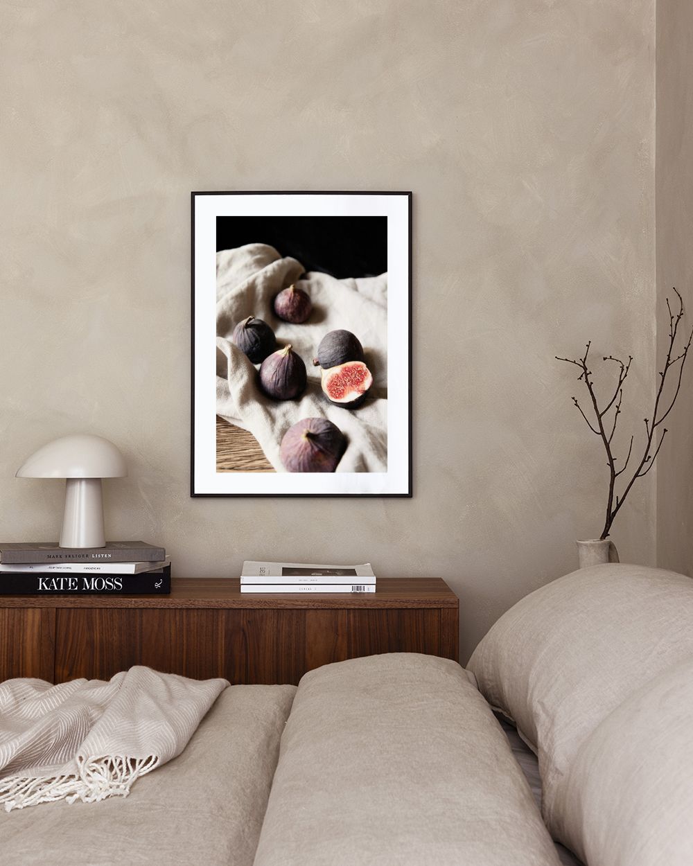 Soft Figs Poster - Figs on grey - desenio.com.au