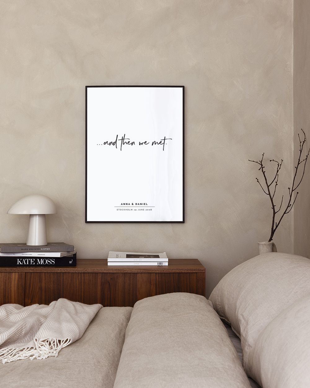 And Then We Met Personalised Poster | Custom Romantic Print – Desenio UK