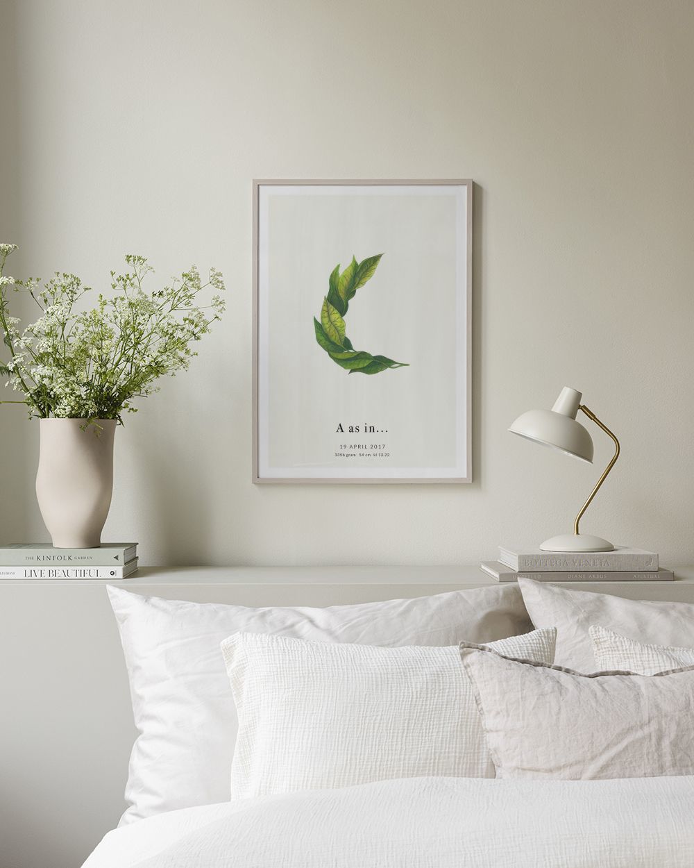 Botanic Letter C Personal - Leaf Initial Poster | Desenio CA