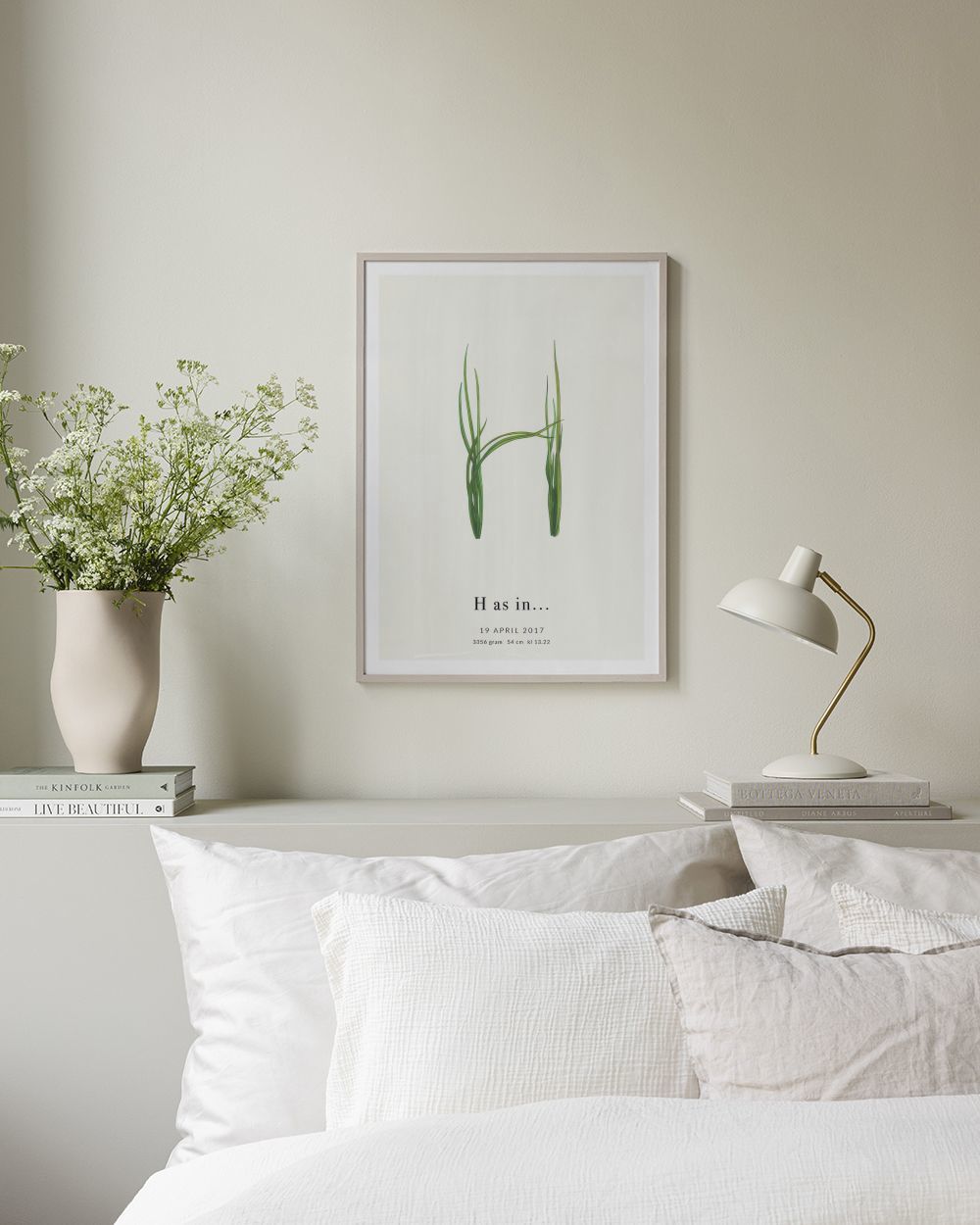 Botanic Letter H Personalized Print – Custom Poster | Desenio