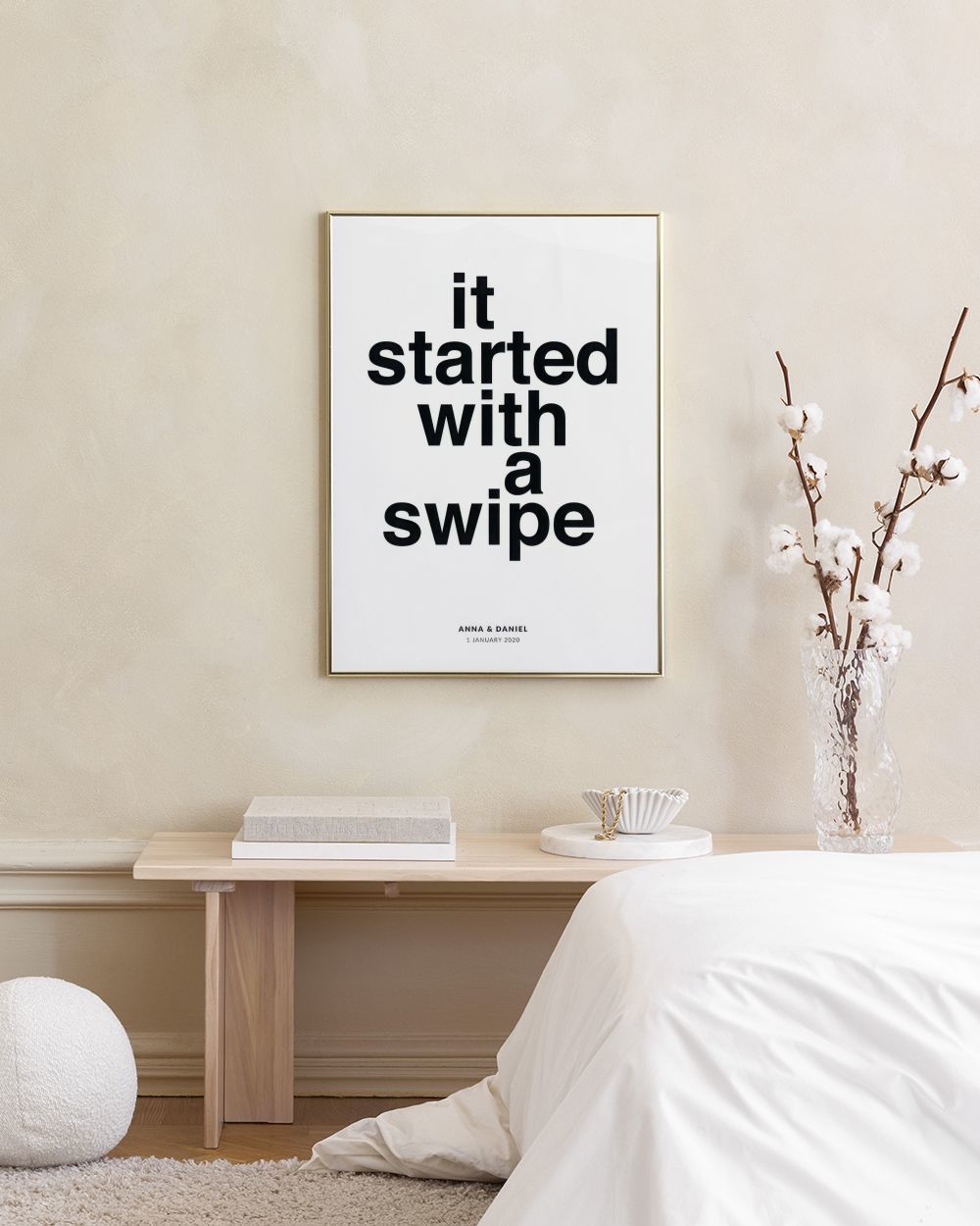 It Started With A Swipe Personal Poster | Desenio EU