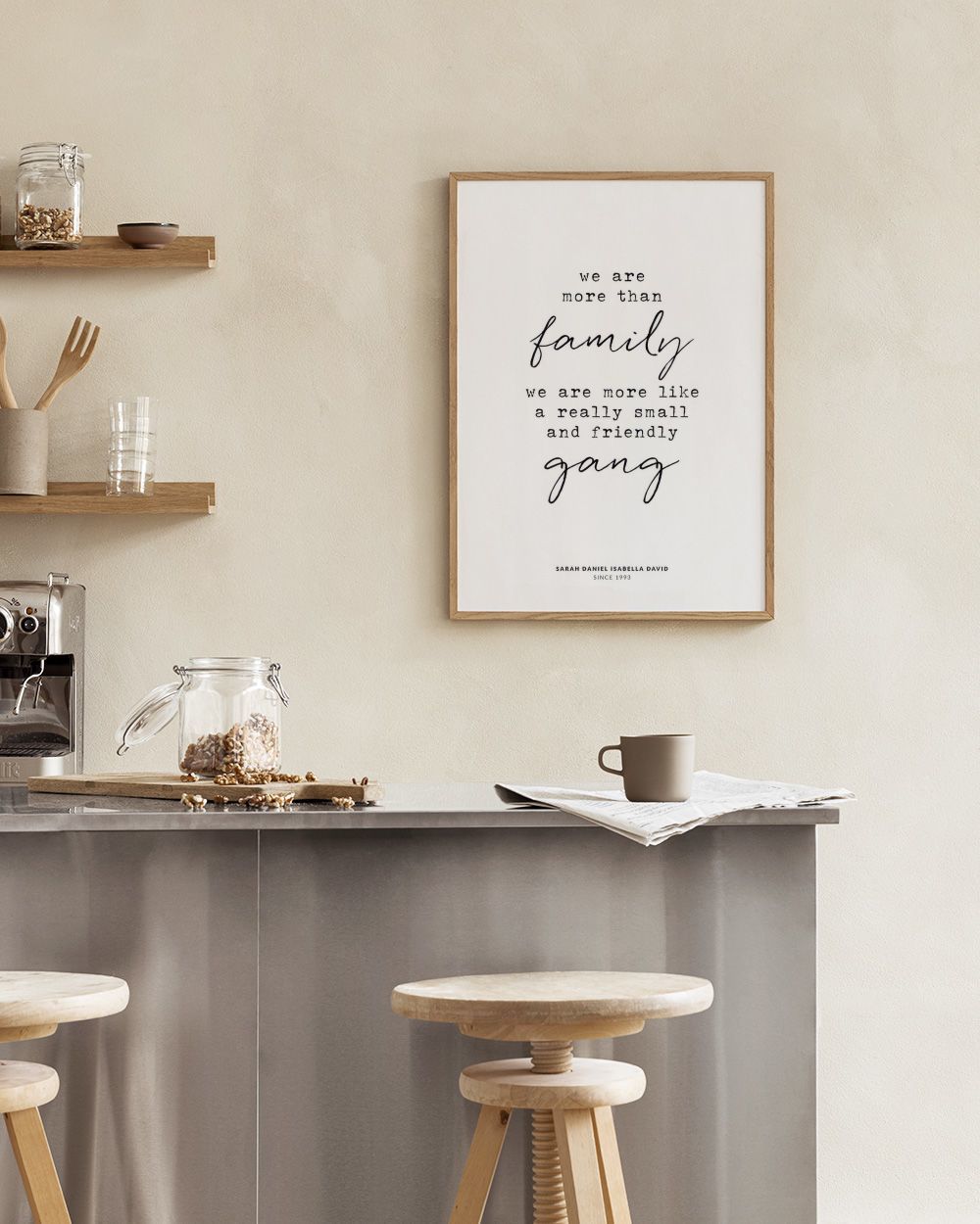 Friendly Gang Quote Print – Personalized Poster | Desenio