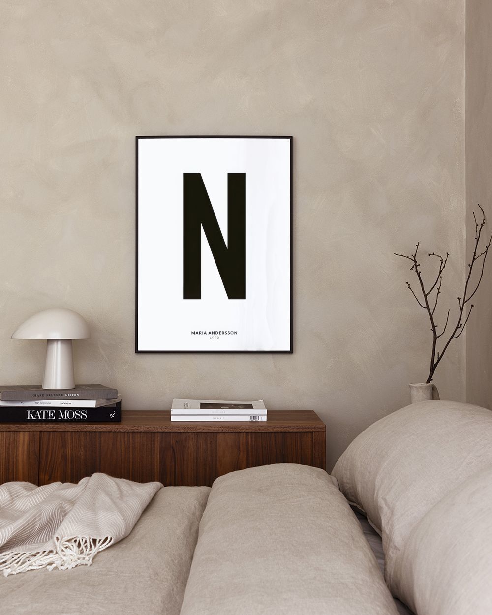 My Letter N – Personlig Poster med Bokstav | Desenio