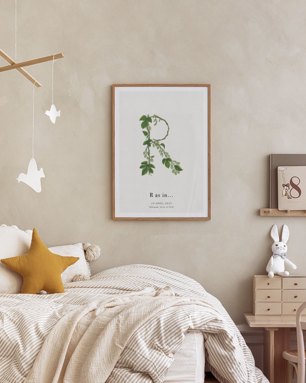 Personalized Botanic Letter R Print – Custom Poster Design | Desenio