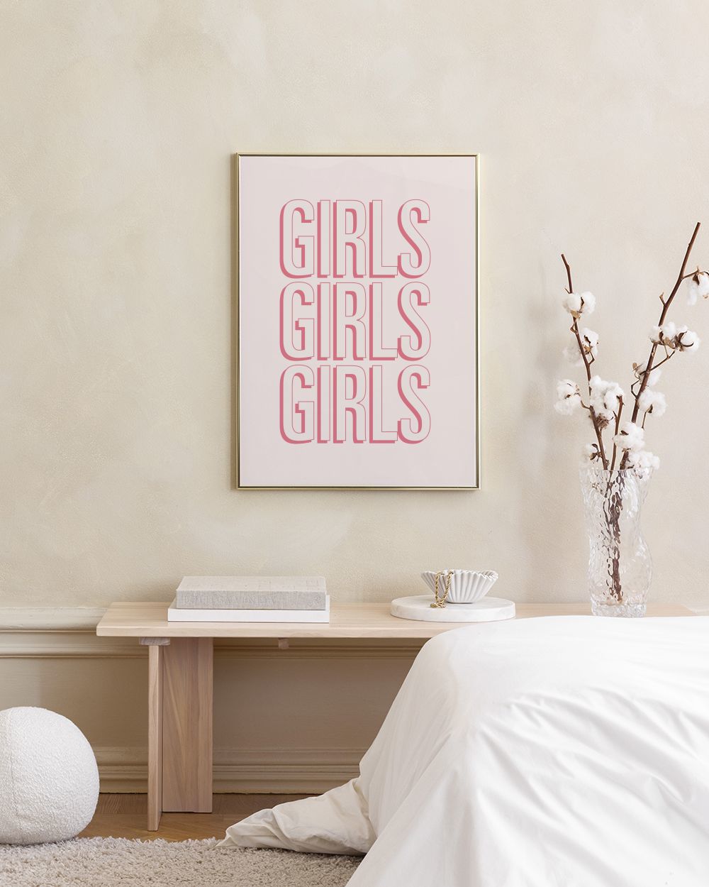 Girls Poster - Typography quote Girls - desenio.com.au