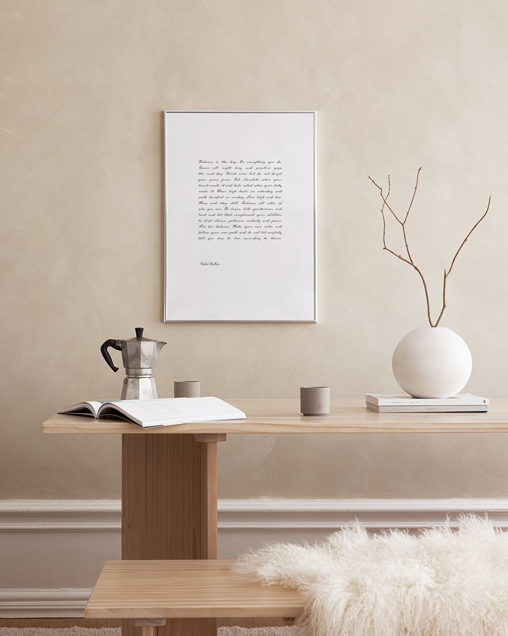 Balance Quote Poster – Mindful Wall Art | Desenio UK