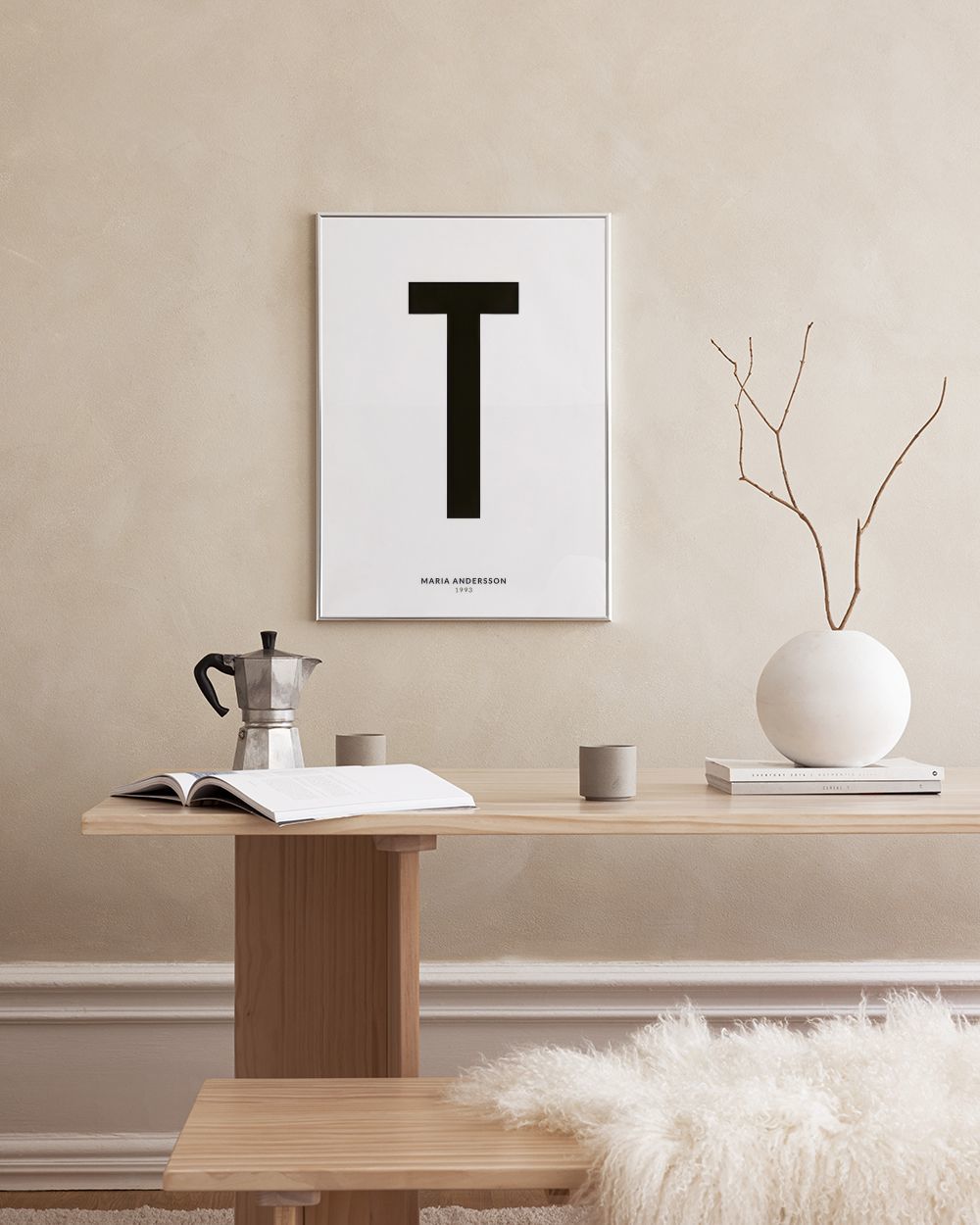 Personalized Letter T Print – Custom Poster | Desenio
