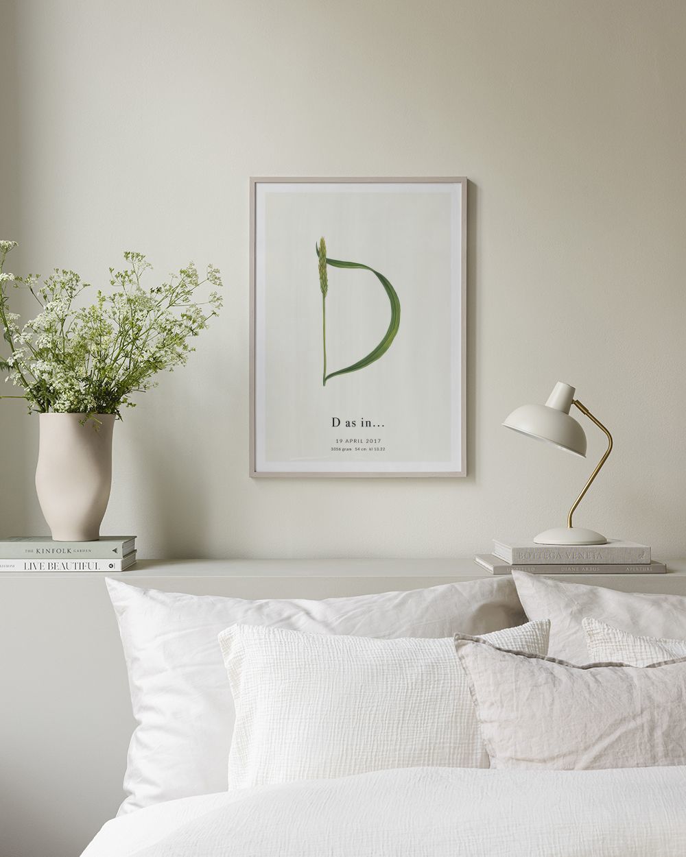 Botanic Letter D Personalized Print – Custom Poster | Desenio