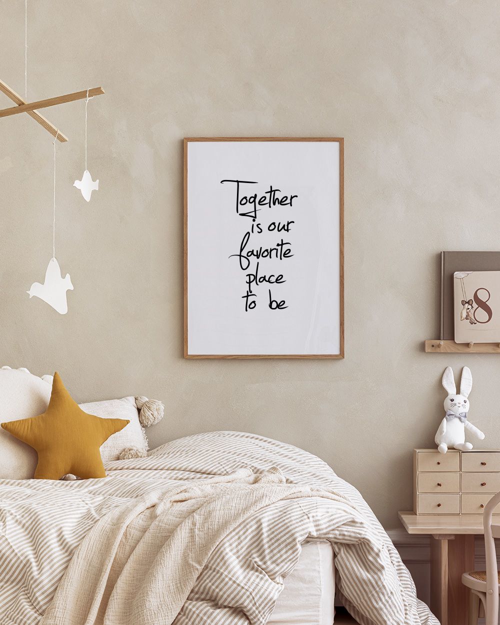 Together Quote Wall Print – Black & White Poster | Desenio