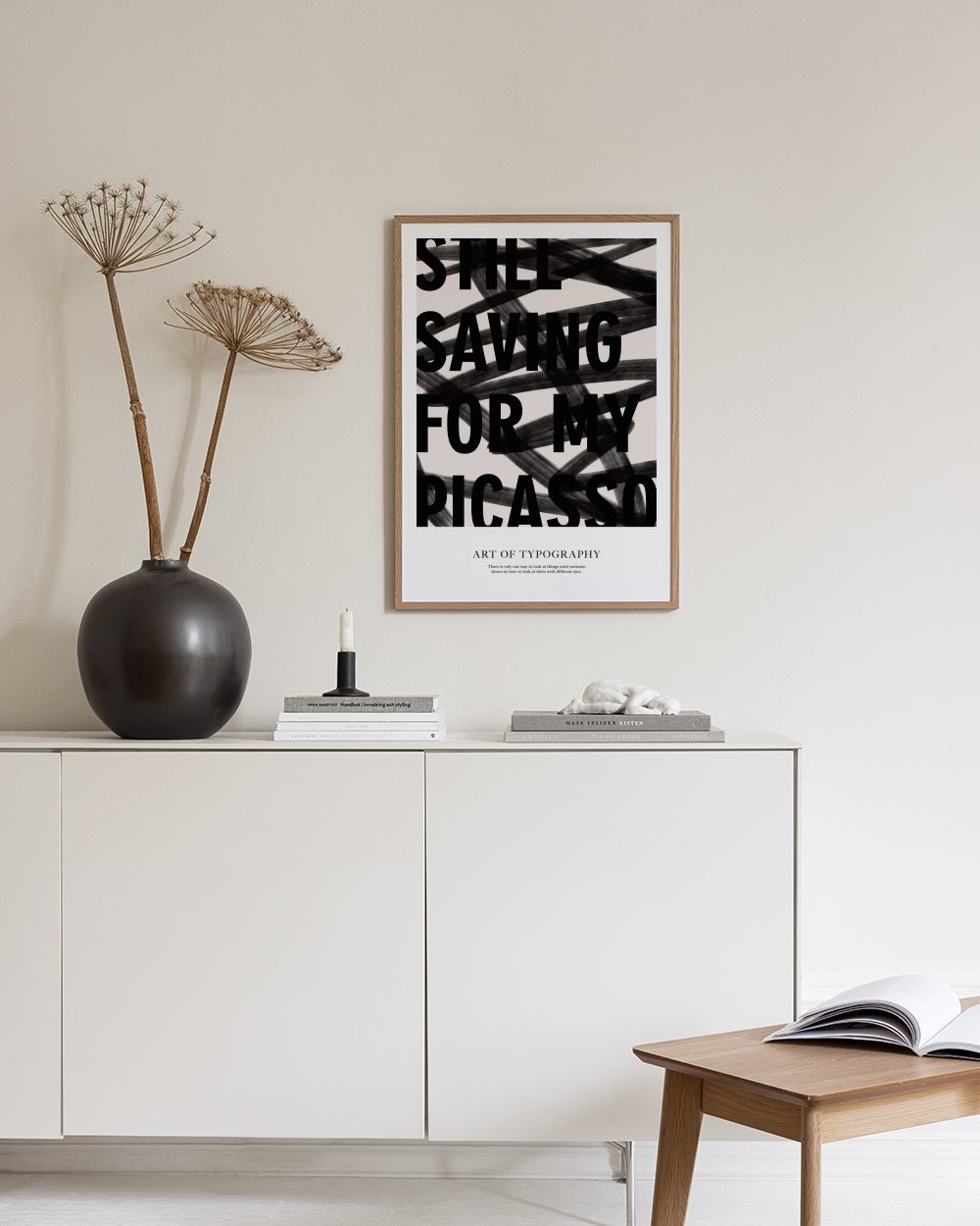 Art of Typography No2 Print – Text Poster with “Still Saving for My ...