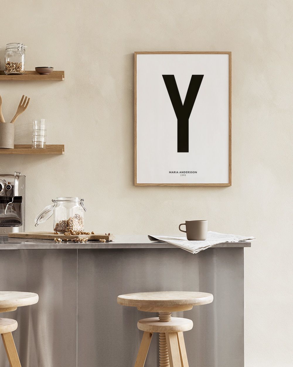My Letter Y – Personlig poster med bokstav | Desenio