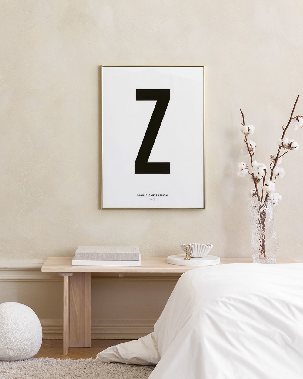Personalised Letter Z Poster – Minimalist Print | Desenio