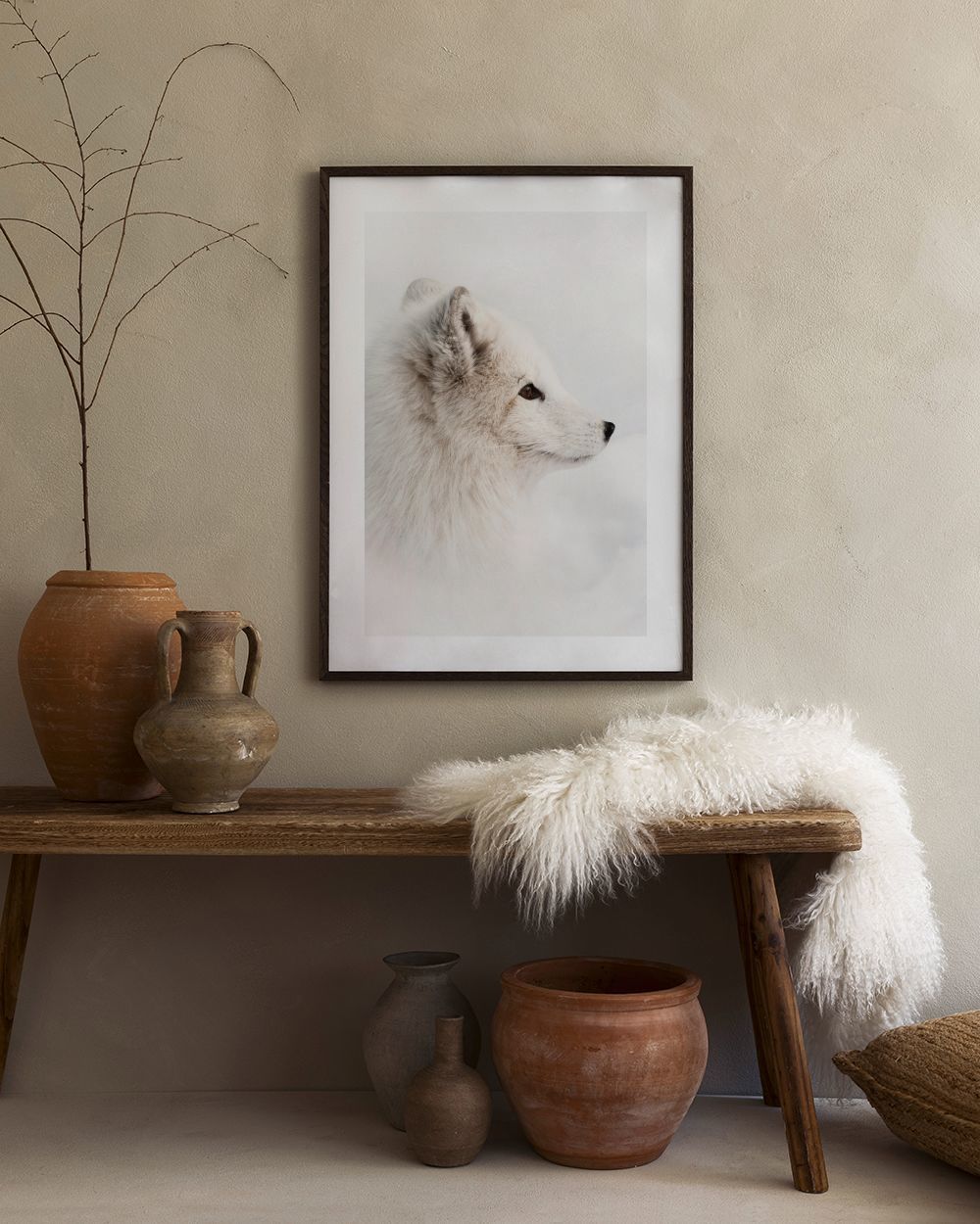 Arctic Fox Affiche - Renard blanc - desenio.fr