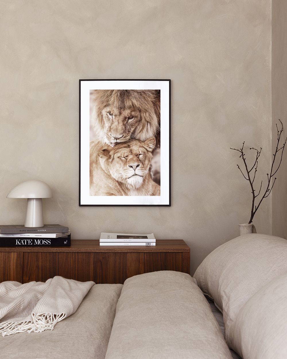 Lion Love Poster - Foto dei leoni - desenio.it