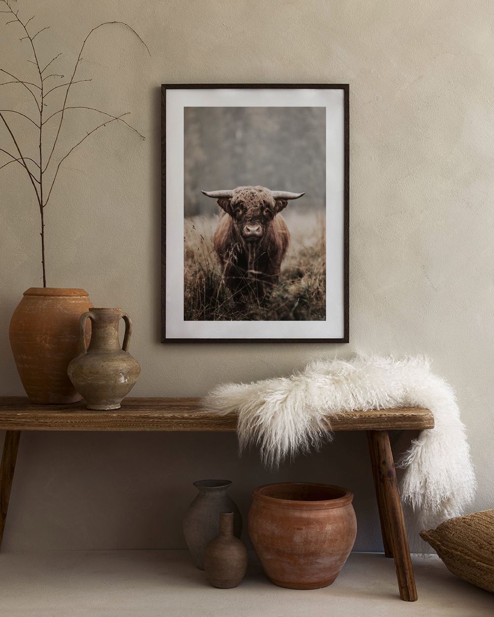 Facing A Cow Print – Highland Cow Poster | Desenio UK