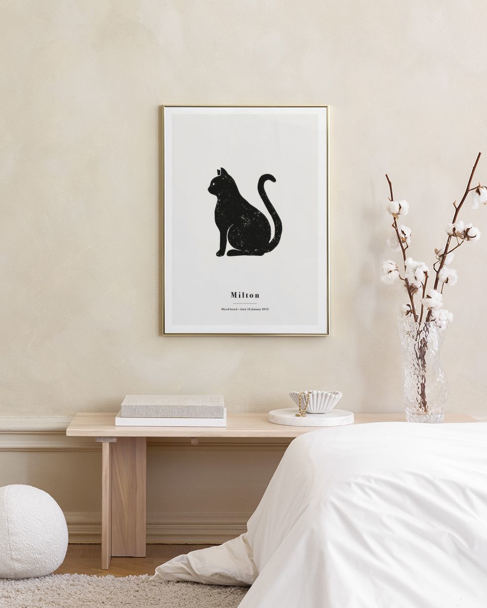 My Pet Cat Personal Affiche - Chat Minimaliste | Desenio CA