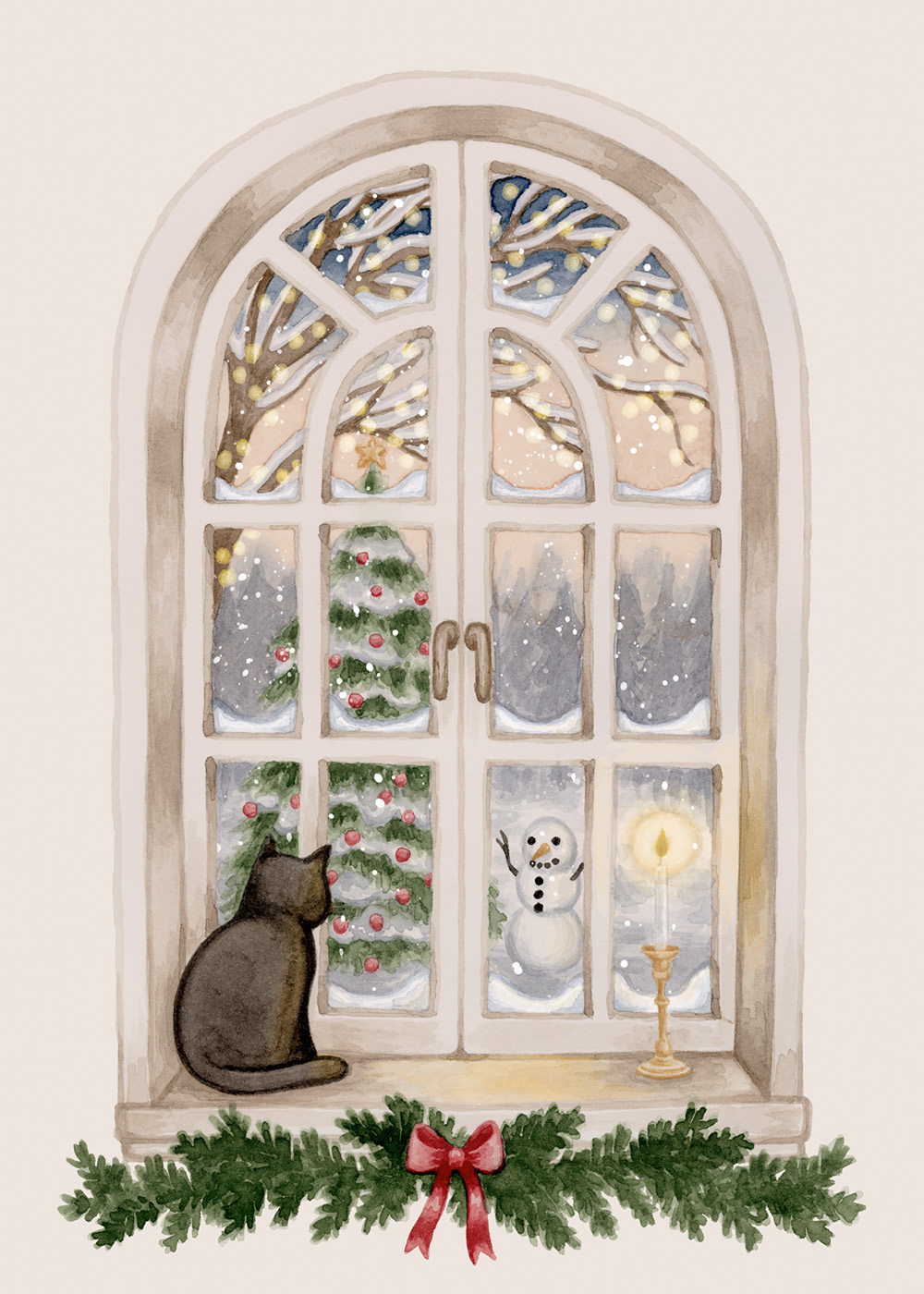 Christmas Outside Print