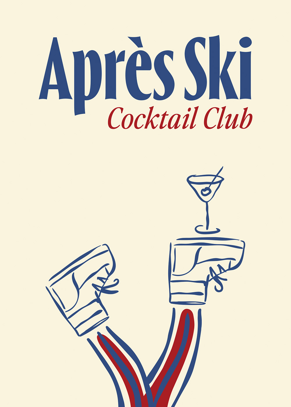 Après Ski Cocktail Club Plakat