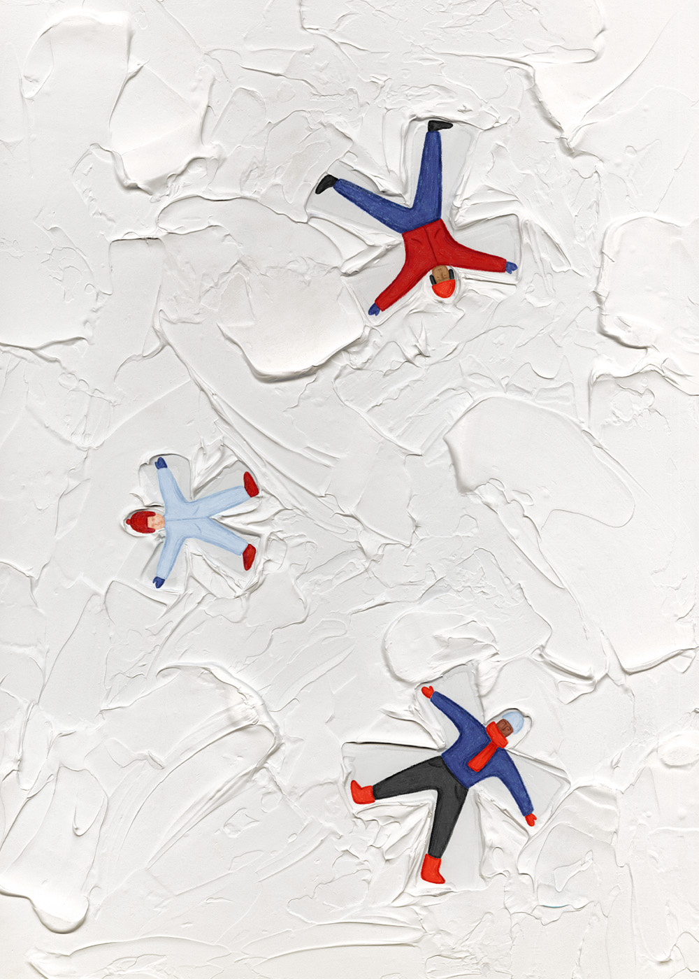 Making Snow Angels Print