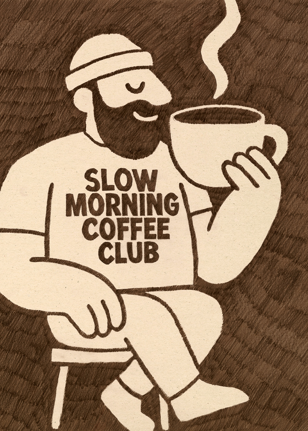 Slow Morning Coffee Club Print