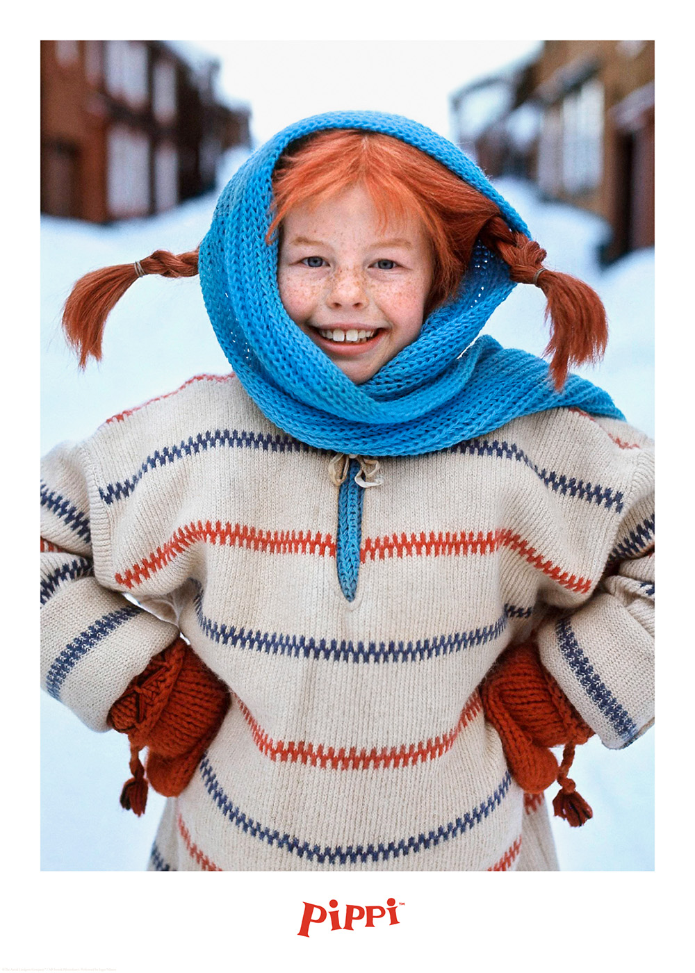 Pippi Longstocking in Winter Print
