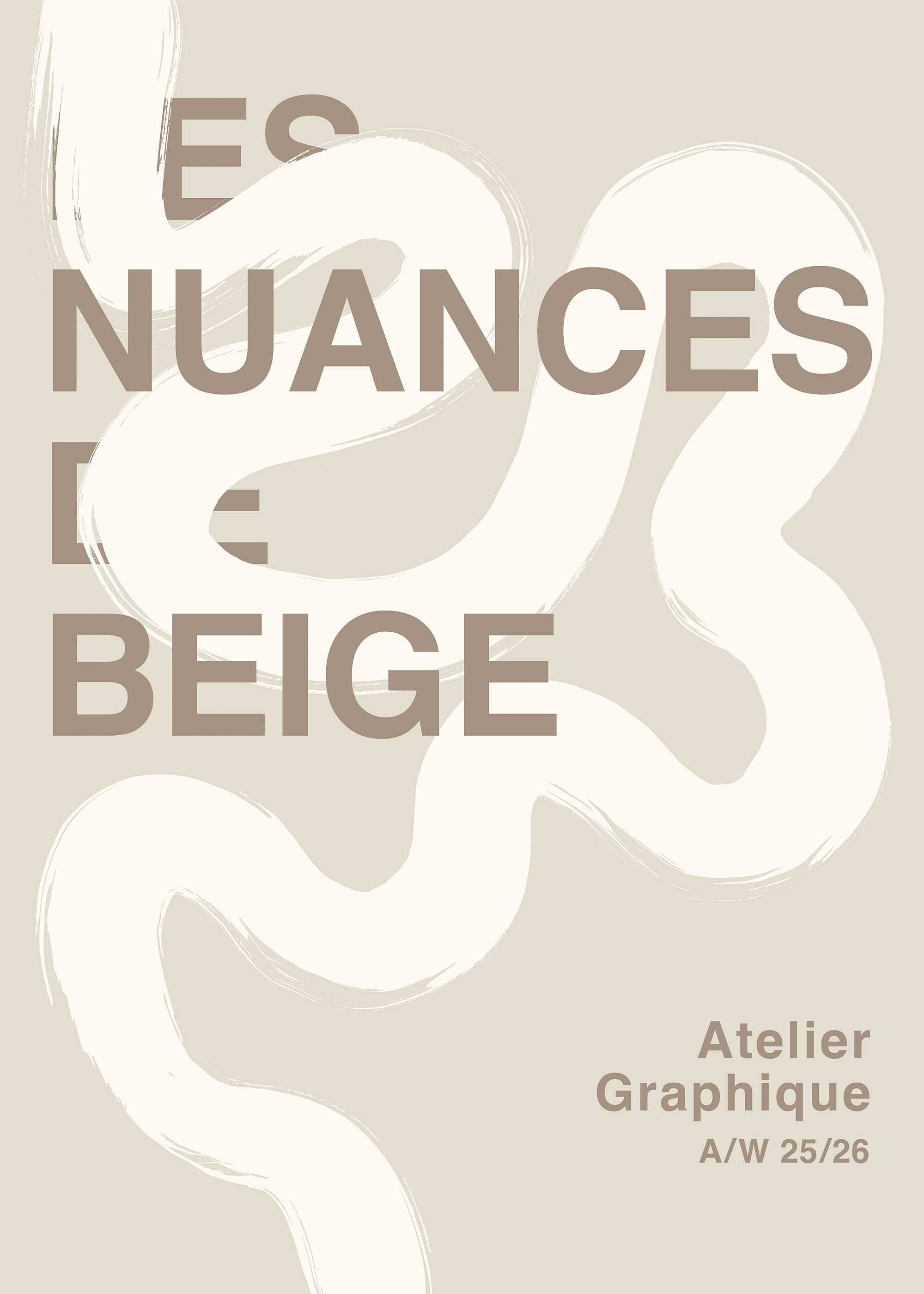 Les Nuances de Beige Plakat