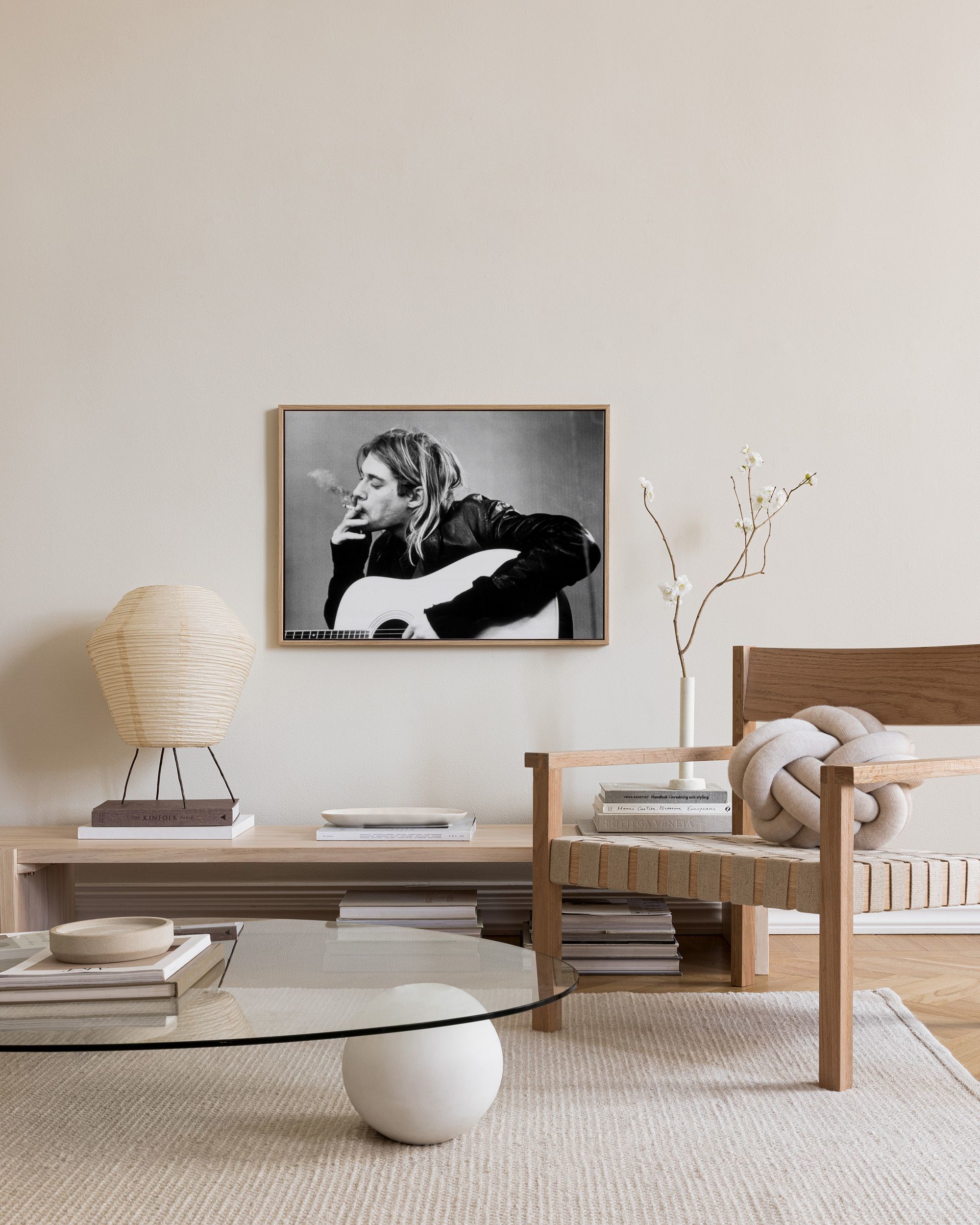 Kurt Cobain Stampa su Tela