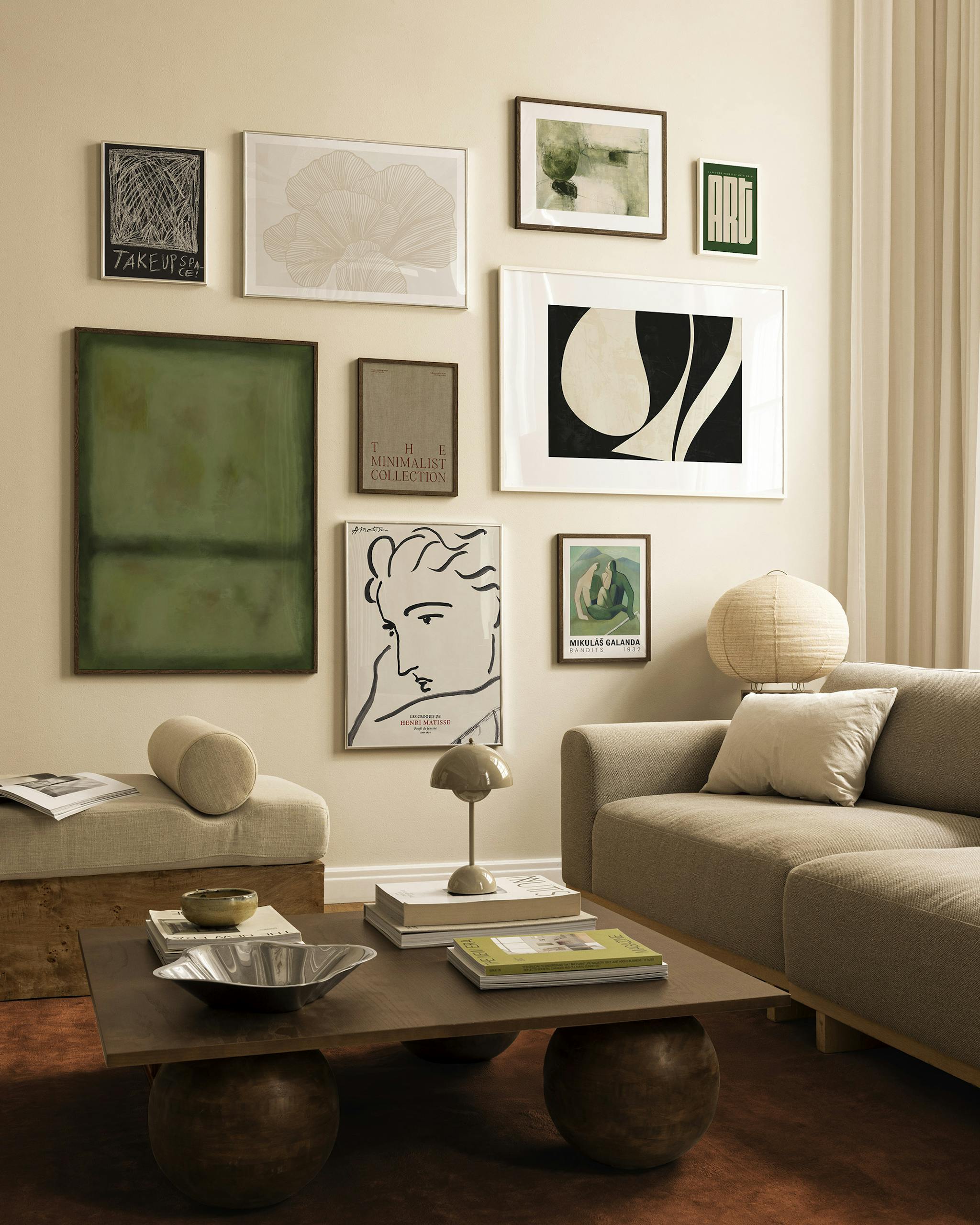 Timeless Edge gallery wall