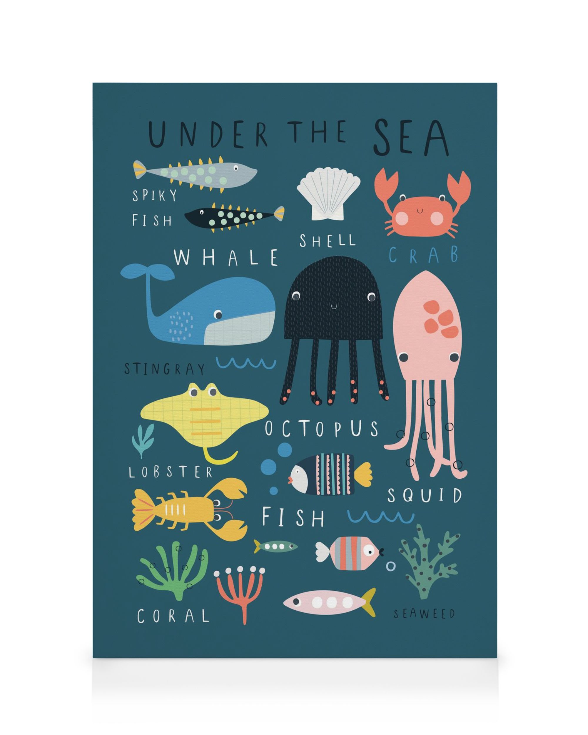 Under The Sea Canvas Print – Educational Kids Print | Desenio