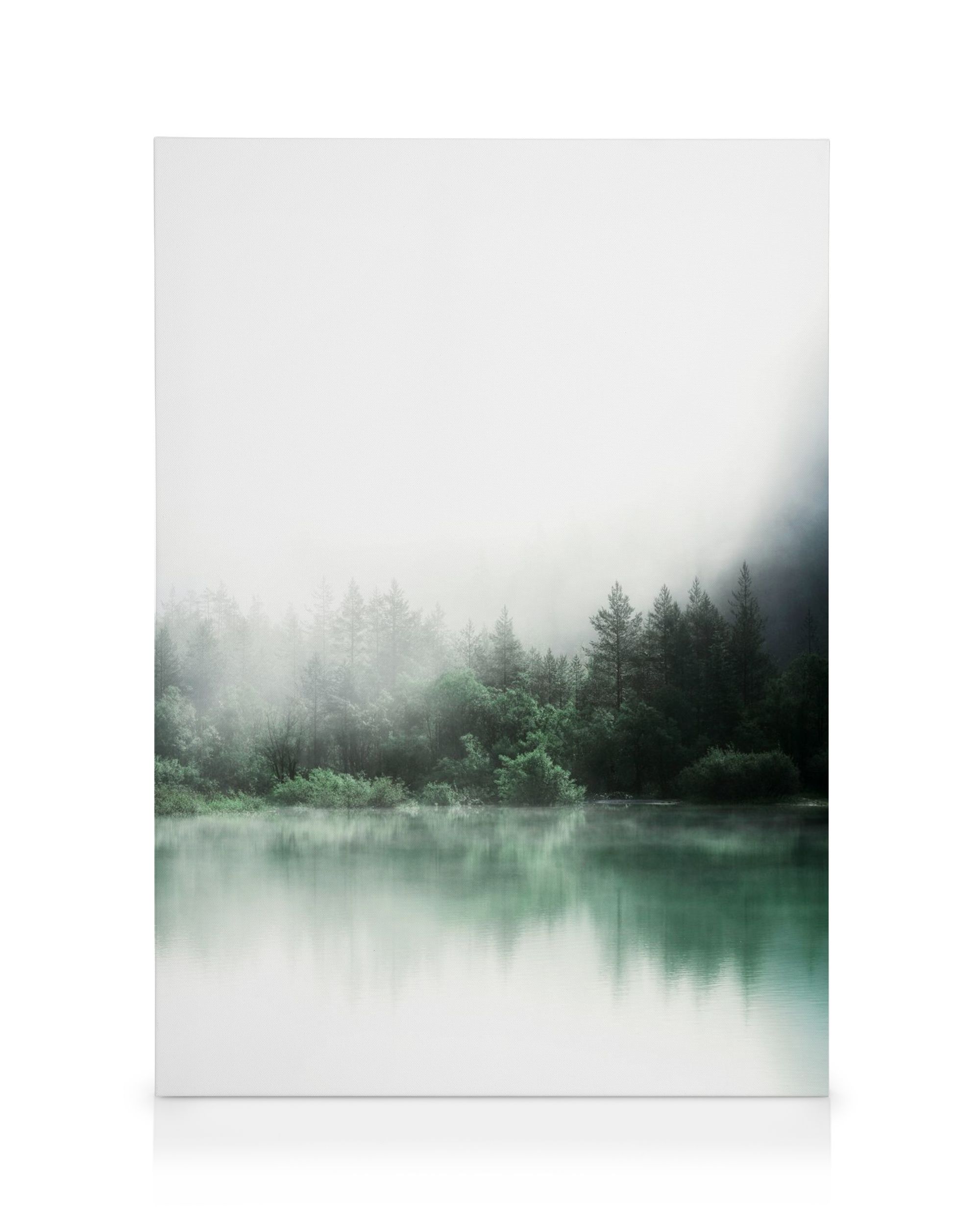 Forest Reflections Canvas - Reflecting lake - desenio.com.au