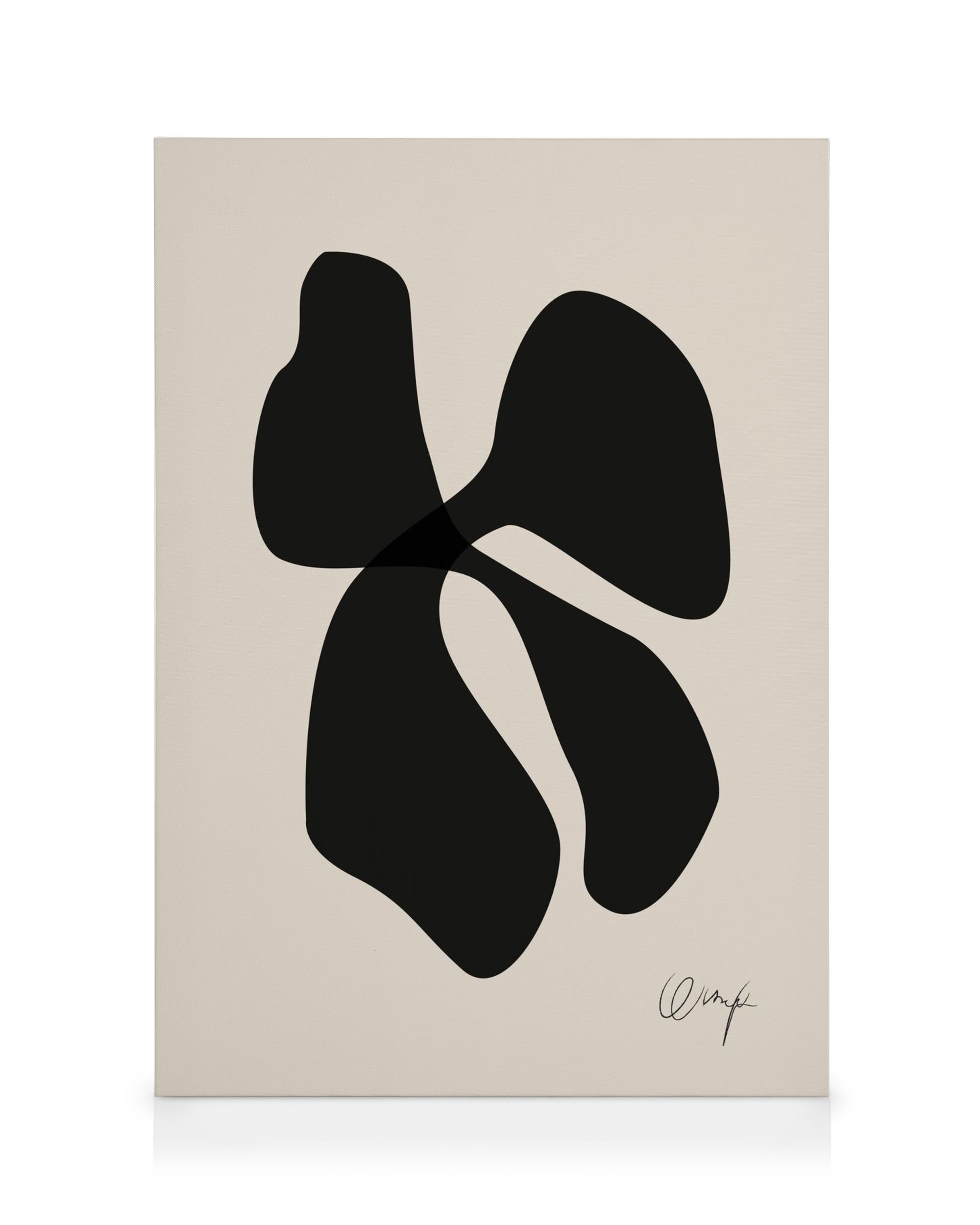 Toile art abstrait Monochrome Abstract No1 – Décoration murale moderne