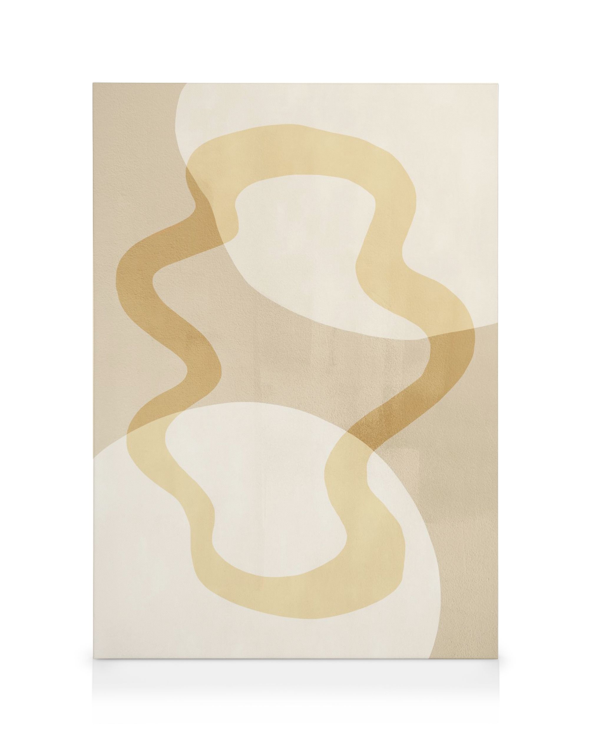 Abstract Yellow Shapes No2 Lienzo - Arte Moderno en Beige y Amarillo ...