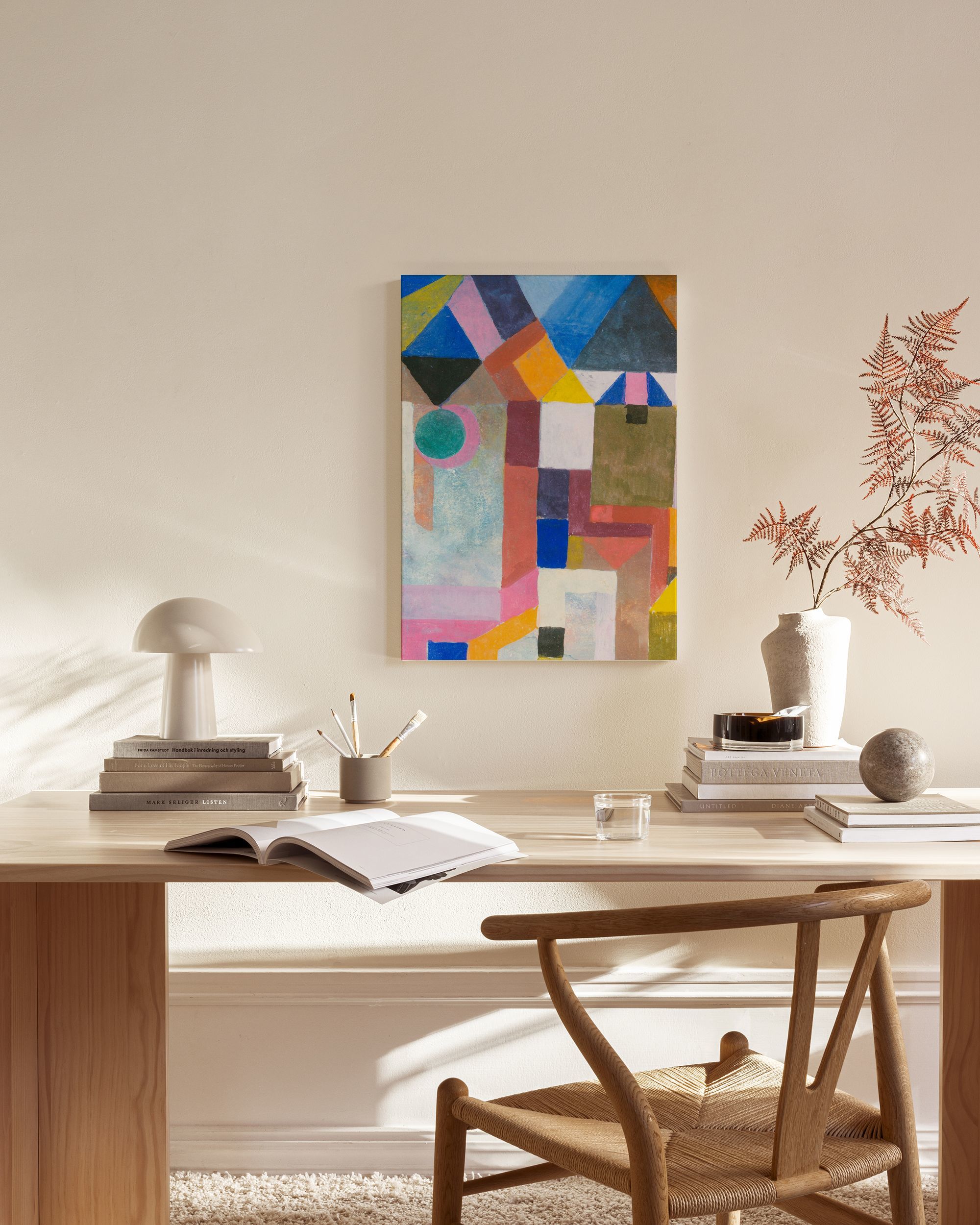 Paul Klee - Colorful Architecture Toile abstraite | Desenio CA