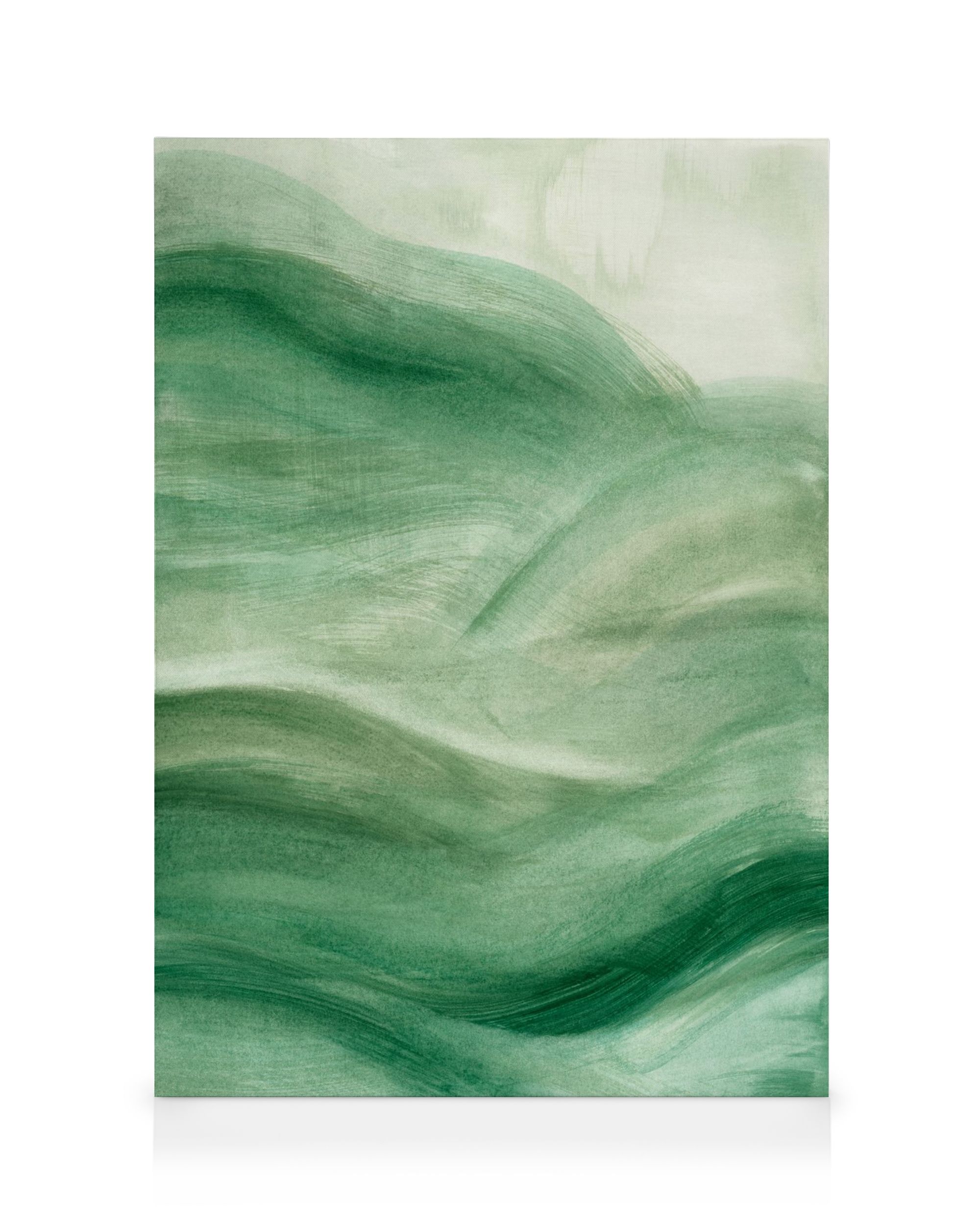 Flowy Green No2 Canvas - Abstract Nature Art | Desenio EU