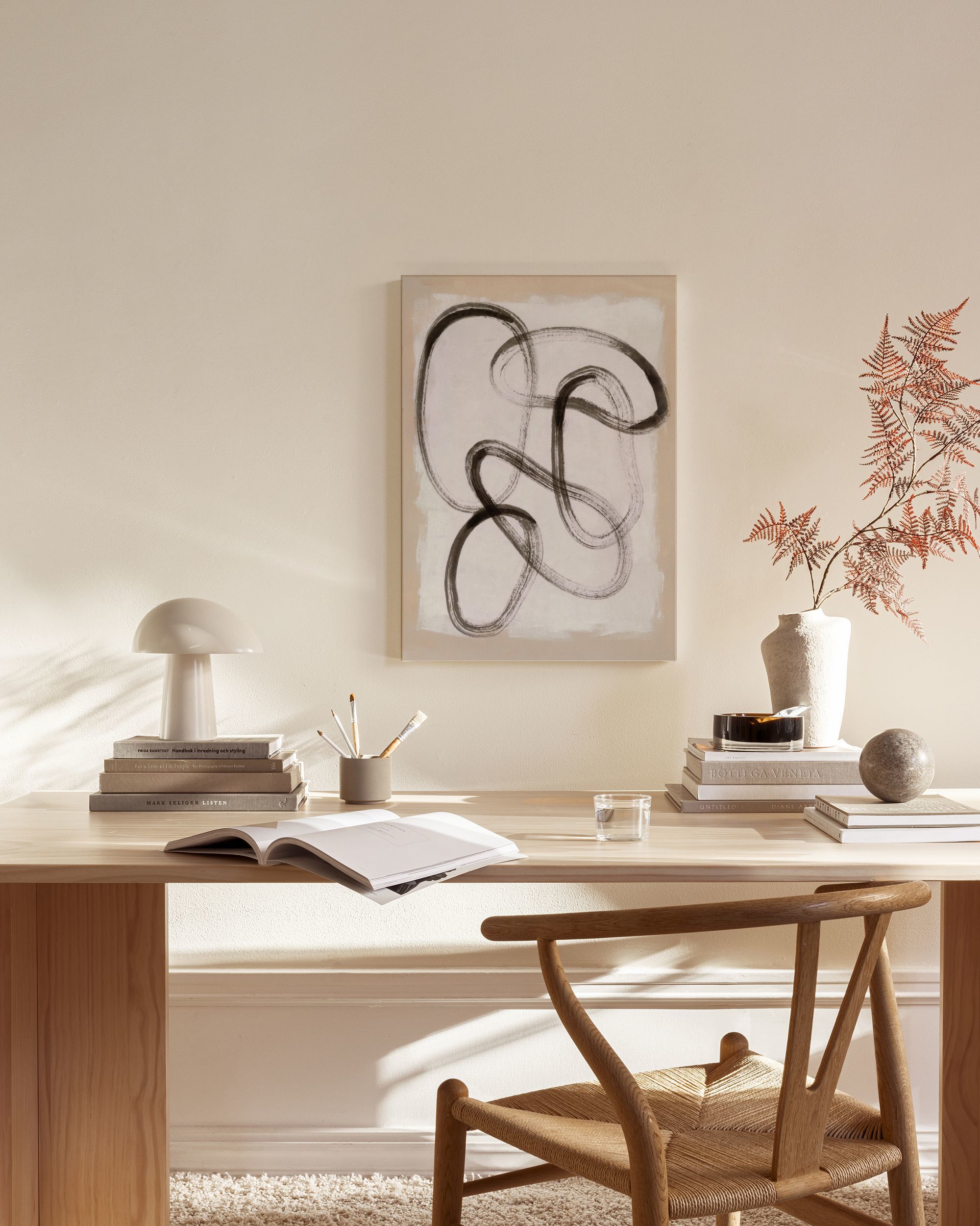 Infinate Brush Strokes Canvas Print – Abstract Art Print | Desenio