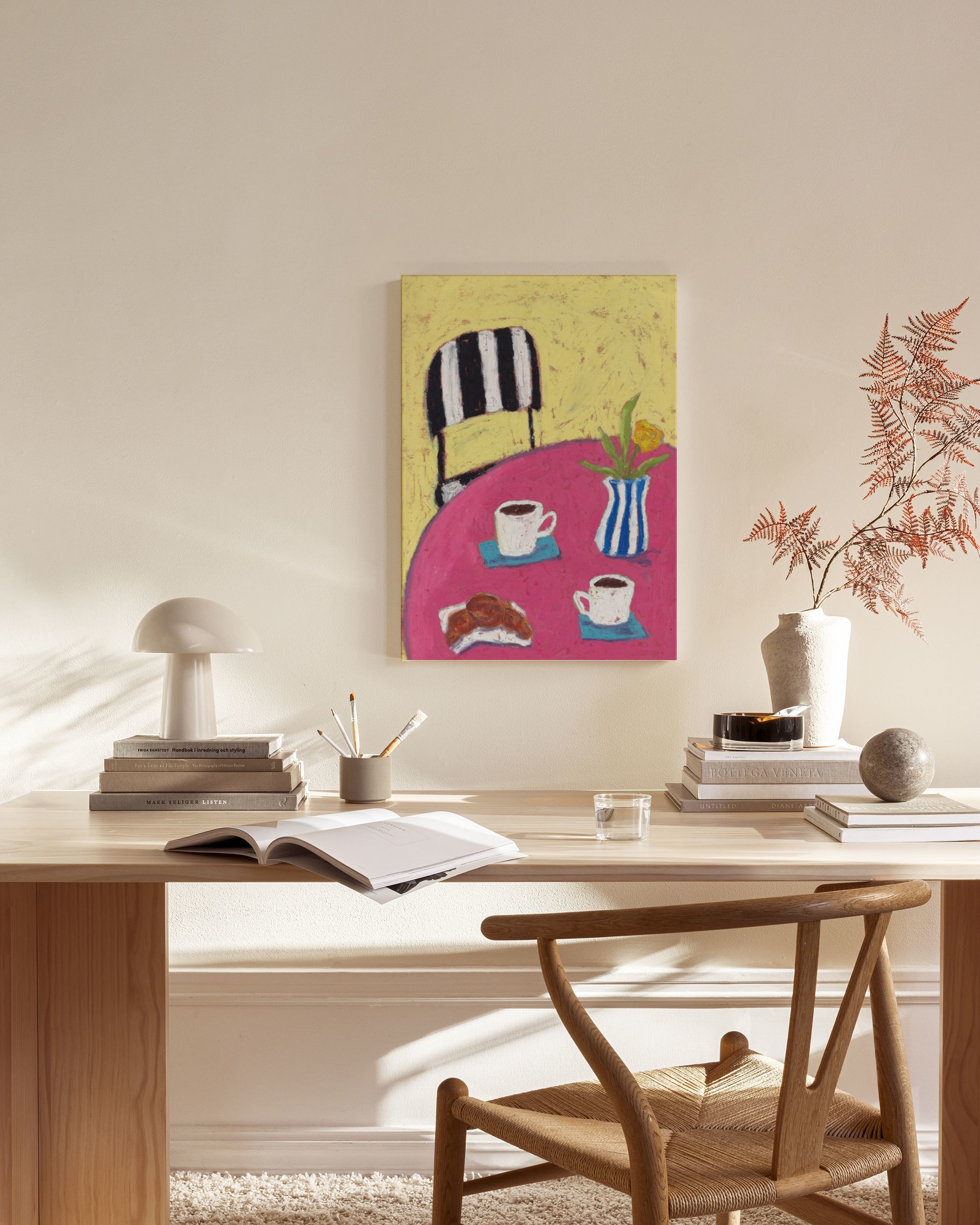 Hannah Durham - Coffee In The Sunshine Canvas print